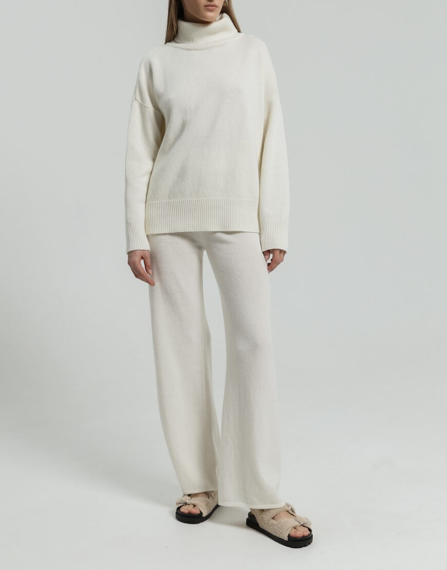 Штани з вовни CHALETY (CHLT_Mayfair_Pants_Milky) | KAPSULA